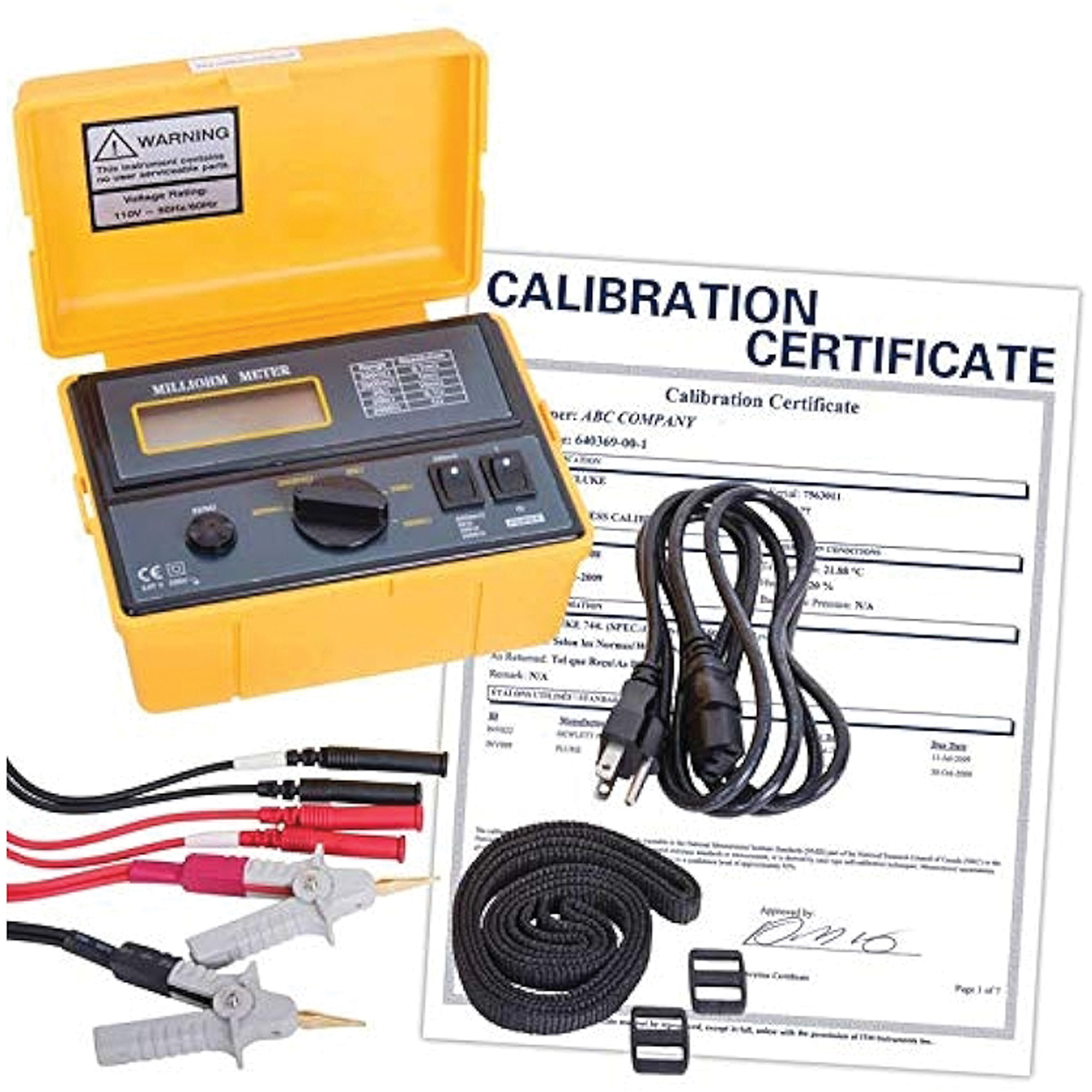 Reed Instruments 110 V Milli-Ohmmeter with ISO Certificate NJW112 | Equipex